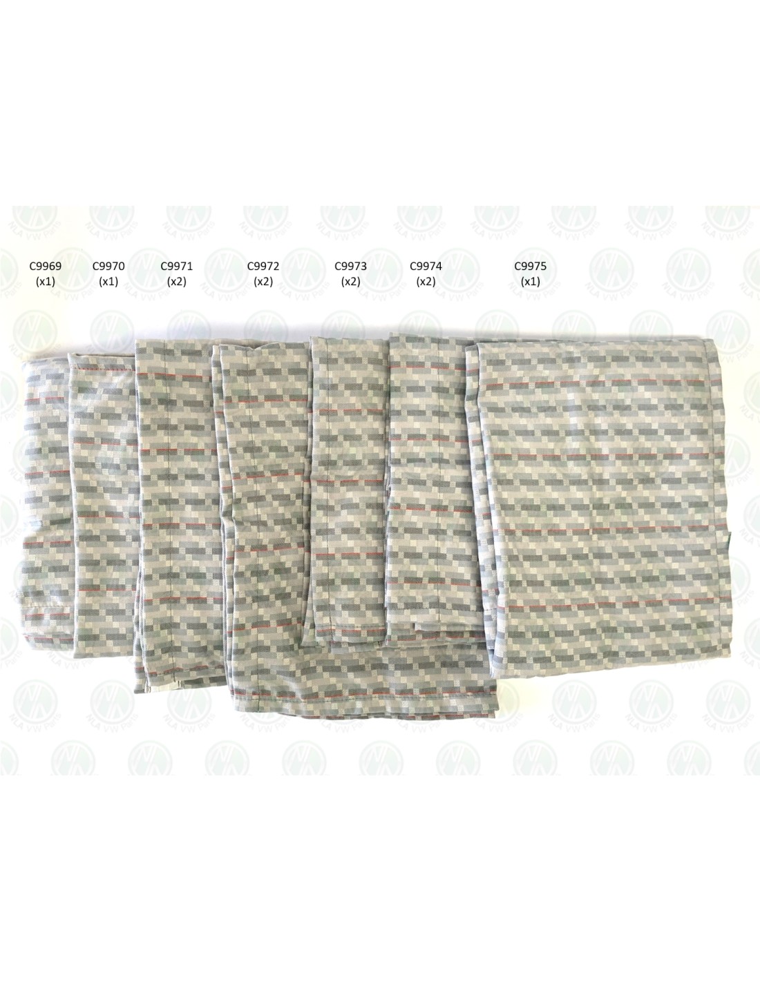 VW T25 Westfalia California curtain set 11pcs