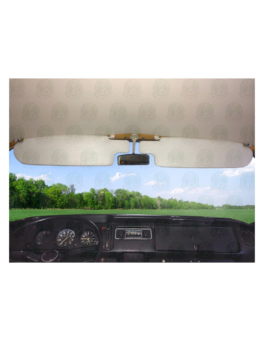 VW T2 Internal Sun Visors for VW T2 Bay Window